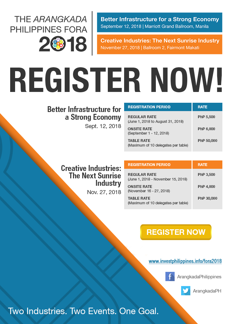 The Arangkada Philippines Fora 2018: Two Industries. Two Events. One ...